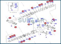China 707-99-39680 7079939680 Boom Cylinder Seal Repair Kit For KOMATSU PC170LC-10 PC170LC-11 for sale