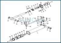 China 131-63-05040 1316305040 Lift Cylinder Seal Repair Kit For KOMATSU D53S-16 for sale