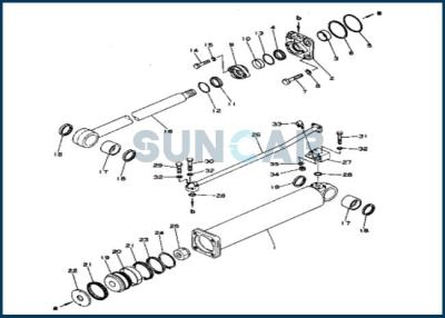 China 131-63-05040 1316305040 Lift Cylinder Seal Repair Kit For KOMATSU D53S-16 for sale