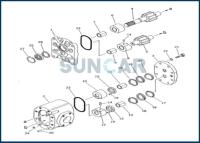 China 135-63-05060 1356305060 Cylinder Service Kit For KOMATSU D57S-1 D57S-1B for sale