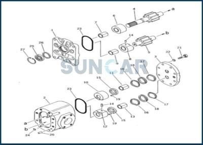 China 135-63-05060 1356305060 Cylinder Service Kit For KOMATSU D57S-1 D57S-1B for sale