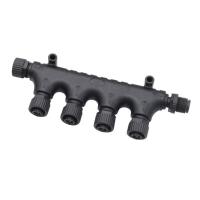 China M12 T Splitter M12 A Coded 5 Pin 1 Male To 5 Female Plastic for sale