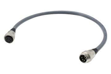 China Grey Shielded NMEA 2000 Cables 7 8'' Mini 5Pin Male To Female Molding Cable 5x16AWG for sale