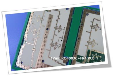 China 12mil Hybrid PCB RO4003C High Tg 170°C FR-4 Impedance Controlled Circuit for sale
