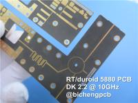 China Double-Sided Bare Copper RF PCB Board Built On 62mil RT/Duroid 5880 Substrate for sale
