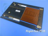 China Multilayer Rigid-flex PCB 1mm Matt Black Soldermask with Immersion gold for sale