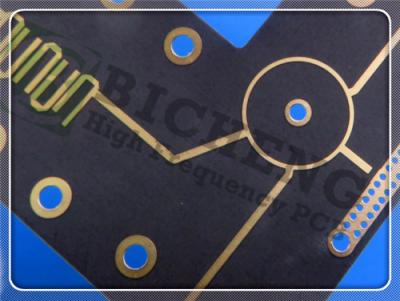 China 10mil RT duroid 5880 PCB Dual Layer Copper Filled Via for sale