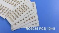 China RO3035 Rogers PCB Board 10mil 0.254mm DK3.5 Immersion Gold For Patch Antenna for sale