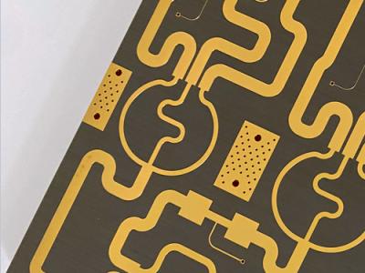 China TLY-5 RF PCB 10mil 2-layer Immersion Gold Finish for sale