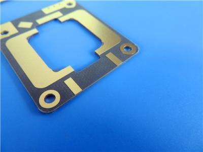 China Rogers RT duroid 5880LZ PCB Double-sided 0.3mm Thick Green Mask for sale