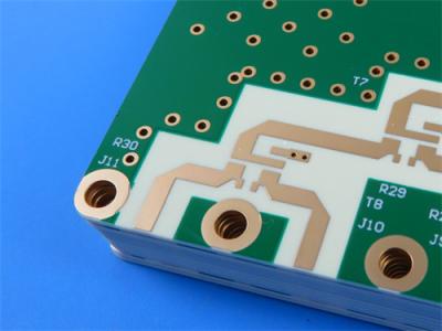 China Multilayer PCB RO4003C 1.155mm Green Solder-mask White Silkscreen for sale