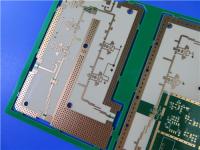 China Hybrid PCB 4-layer RO4003C and FR4 Material 0.5oz/1oz Copper Green Solder Mask for sale