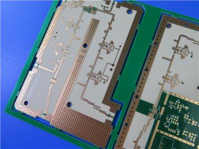 China Hybrid PCB 4-layer RO4003C and FR4 Material 0.5oz/1oz Copper Green Solder Mask for sale