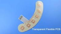 China Flexible Printed Circuit Built On Transparent PET FPC With 3M Adhesive for Thin-film Switch for sale