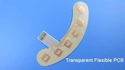 China Flexible Printed Circuit Built On Transparent PET FPC With 3M Adhesive for Thin-film Switch for sale