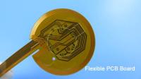 China Flexible PCB Built on Polyimide With Wire Coil Pattern and Immersion Gold for Digital Camera for sale
