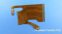 China Tin-plated Flexible Printed Circuit Board FPCB with FR-4 Stiffener and yellow coverlay for LCD Module for sale