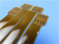 China Dual Layer Flexible PCB Built on Polyimide With Immersion Gold and Yellow Mask for sale