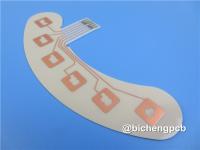 China Adhesiveless Polyimide Flexible PCB 0.13mm With Yellow Coverlay for sale