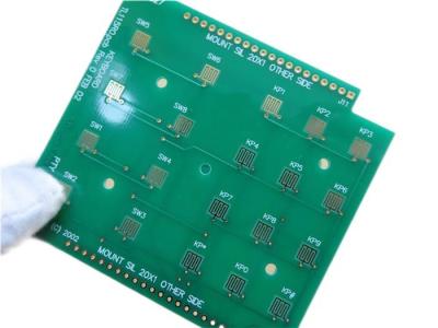 China Keypad PCB Hard Gold Circuit Board Built On Tg170 FR-4 With Green Solder Mask for sale