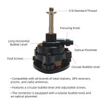 China aluminum Total Station Tribrach Base For Securely Mounting And Stabilizing Surveying for sale