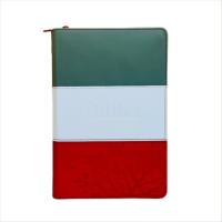 China Custom Printed PU Cover Bible -zipper binding type，with thumb index for sale