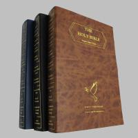 China Custom Size Hardcover Bible Printing with Gold Foil Finishing Eco-Friendly Bible Paper for sale