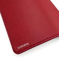 China Customized real leather-goatskin-edge line binding bibe printing for sale