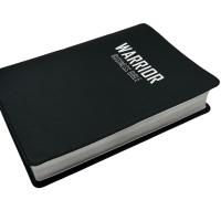 China custom edge-line binding bible printing-black PU leather，4C printing for sale