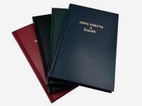 China Black and White Hardcover Bible Printing with Leatherette Paper 28gsm Custom Size for sale