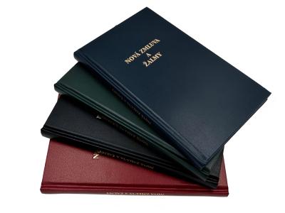 China Black and White Hardcover Bible Printing with Leatherette Paper 28gsm Custom Size for sale