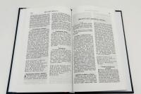 China Black and White Hardcover Bible Printing with Leatherette Paper 28gsm Custom Size for sale