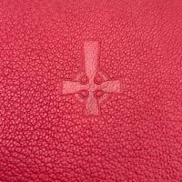 China custom red goatskin leather bible printing-edge lined binding for sale