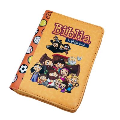 China Custom Mini Pocket Bible Printing for Kids with Zipper Cover Eco-Friendly Materials for sale