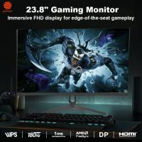 China 23.8 Inch 180Hz Gaming Monitor RGB Lighting 99% SRGB Black Color PC Monitor for sale