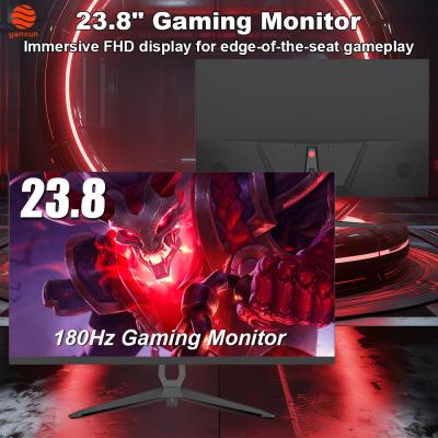 China QHD UHD Resolution 23.8 Inch Gaming Monitor IPS Panel 180Hz 99% SRGB Black Color 2560x1440P for sale