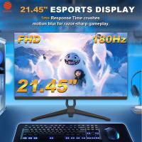 China 2560x1440P 21.45 Inch Gaming Monitor IPS Panel 180Hz RGB Lighting 99% SRGB Black Color for sale