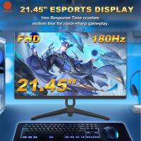 China Black Color 21.45 Inch Gaming Monitor IPS Panel 180Hz RGB Lighting With HDMI & Display Port Connectivity for sale