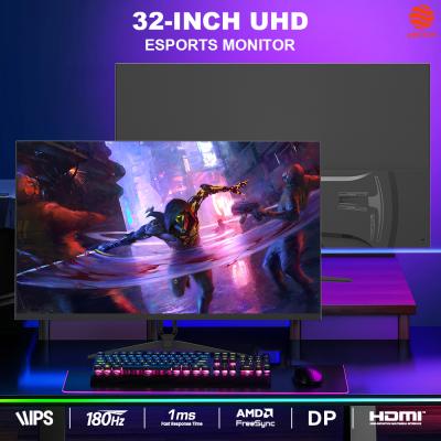 China IPS Panel QHD PC Monitor 32 Inch 180 Hz White Color Gaming Monitor OEM Logo for sale