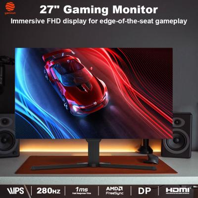 China 27-Inch Widescreen Gaming Monitor: Stunning 2560x1440 2K IPS Panel (178° Wide Viewing Angles + 99% sRGB Color Gamut), Ultra-Smooth 280Hz Refresh Rate with Motion Blur Reduction & 1ms GTG Response Time for sale