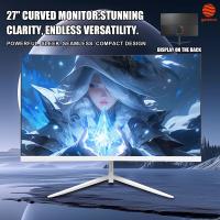 China HDR 27 Inch Curved Monitor 1920x1080 180Hz IPS 1ms GTG 99 Percent sRGB FreeSync Compatible Eye Care Ring RGB Glow Sleek Contours Gaming Screen for sale