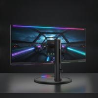 China Rgb Lighting 34 Inch Gaming Monitor Ultra Wide 21 9 Aspect Ratio Adjustable Bracket Curved Screen for Immersive Gameplay for sale