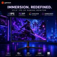 China 23.8-inch IPS 2K QHD Gaming Monitor, 2560×1440 Quad HD Resolution 165Hz High Refresh Rate 1ms MPRT Ultra-Fast Response Gaming Display for Smooth Competitive Gameplay, Featuring Vivid IPS Panel for sale