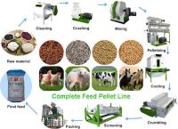 China 1-10 TPH Livestock Poultry Feed Production Line Animal Feed Processing Machine for sale