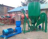 China 1 Ton Per Hr Poultry Feed Production Line Animal Feed Granulator For Farm for sale