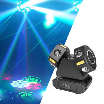 China 120W Double Head RGBW 4in1 Full Color LED Shaking Beam moving head Laser Light for Party Stage Lights for sale