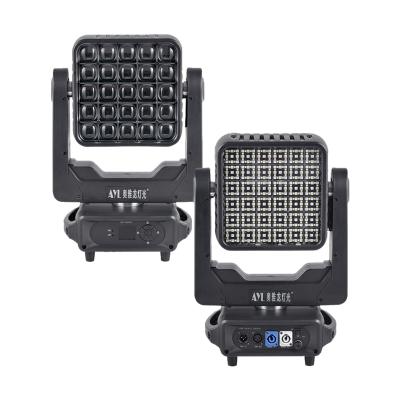 China 25 *40W Double-sided Moving Head Dye Matrix Light 4in1 Lamp Beads Wedding Bar Clear Car Banquet Hall Stage Light LED Wash Light for sale