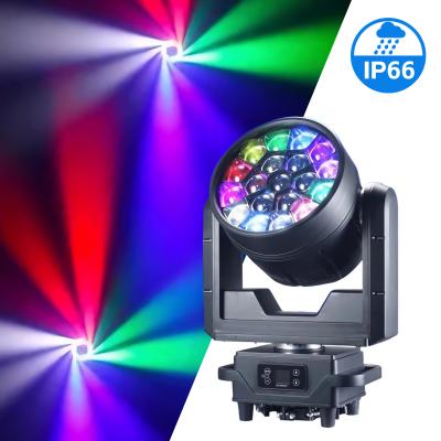 China FY-1915 Hot Sale 19x40w Wash Moving Head DMX Bee Eye Lights LED 4in1 RGBW Sharpy Stage Lighting With Flight Case Available for sale