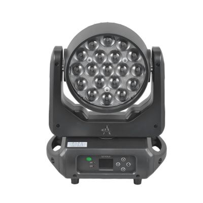 China RS19 19pcs Fast Moving Head Focusing 4in1 LED Wash Bee Eye Lighting RGBW Shaking Beam Light for Stage Theater TV Studio Disco for sale