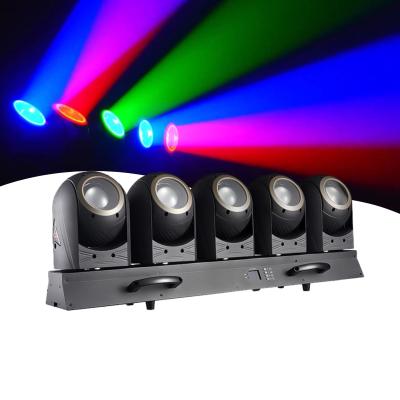 China AT500K 5*80W RGBW LED Five Moving Heads Stage Light 500W Powerful Shaking Head Lights for Dj Stage Disco Club Bars Party Events for sale